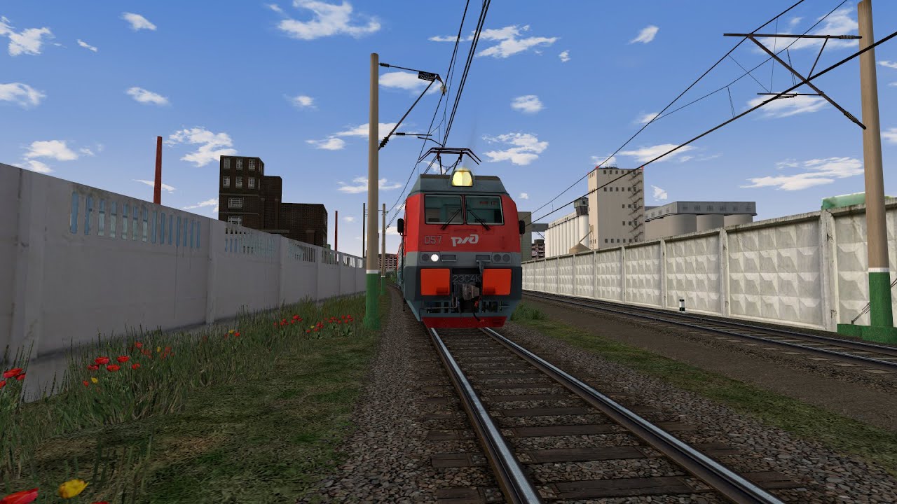 GoRails.Ru - 2ЭС4К пассажирским - YouTube