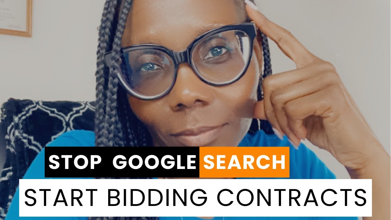 Stop Researching Google Start Bidding - Government Contracting - YouTube