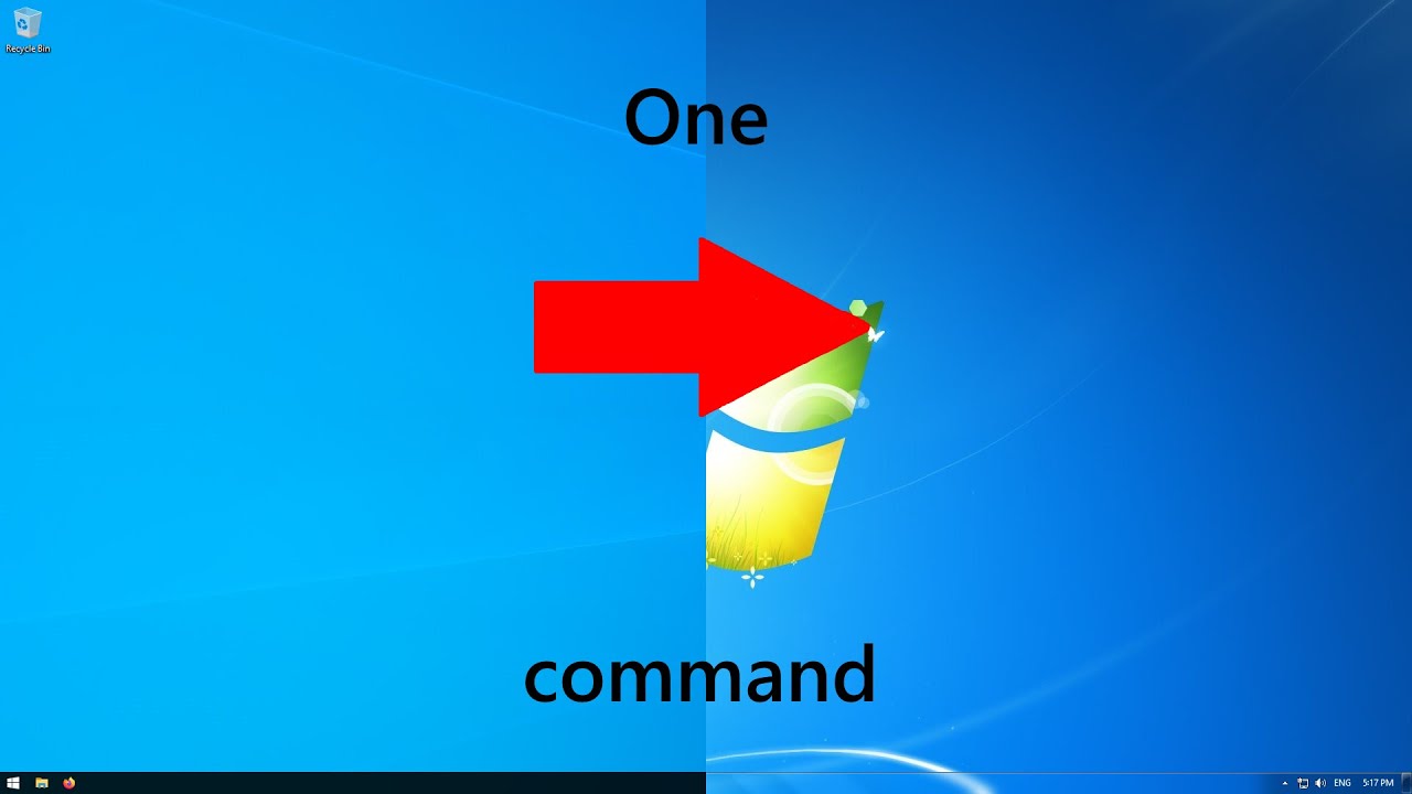 Transforming Windows 8/10/11 to Windows 7 with one command - YouTube