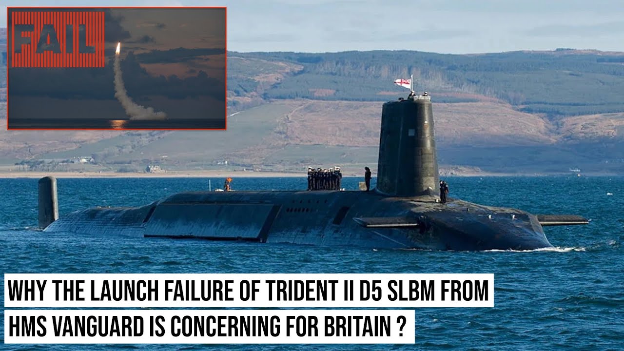Trident II D5 SLBM launch from #HMSVanguard fail for the second time ! - YouTube