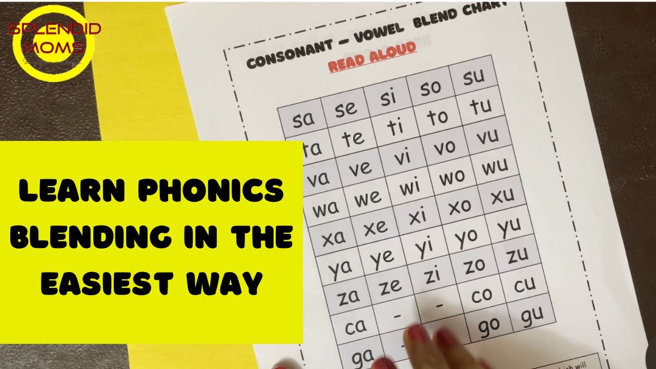 Phonics blending of Consonant Vowels for English Reading || Blending ...