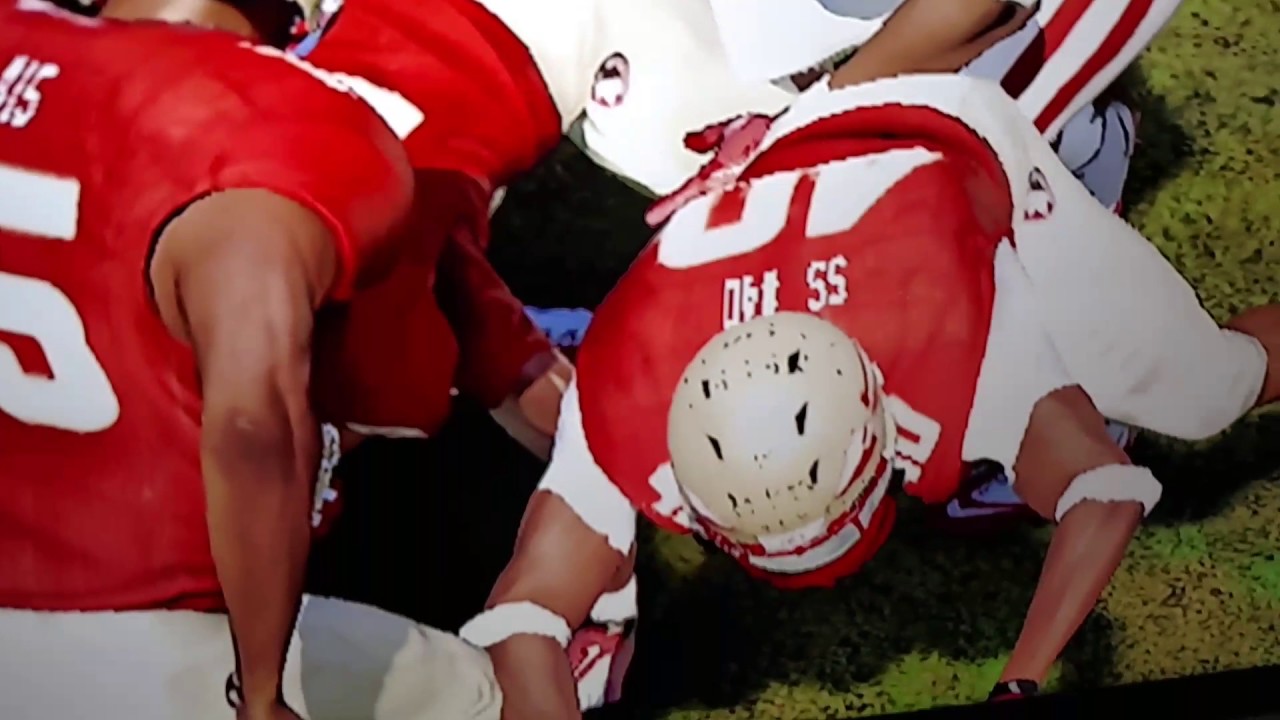 NCAA football 12 pile up - YouTube