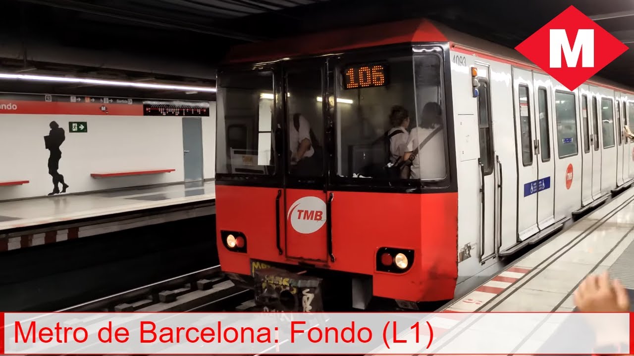 Fondo (L1) - Estación de Metro, Barcelona. (4K) - YouTube