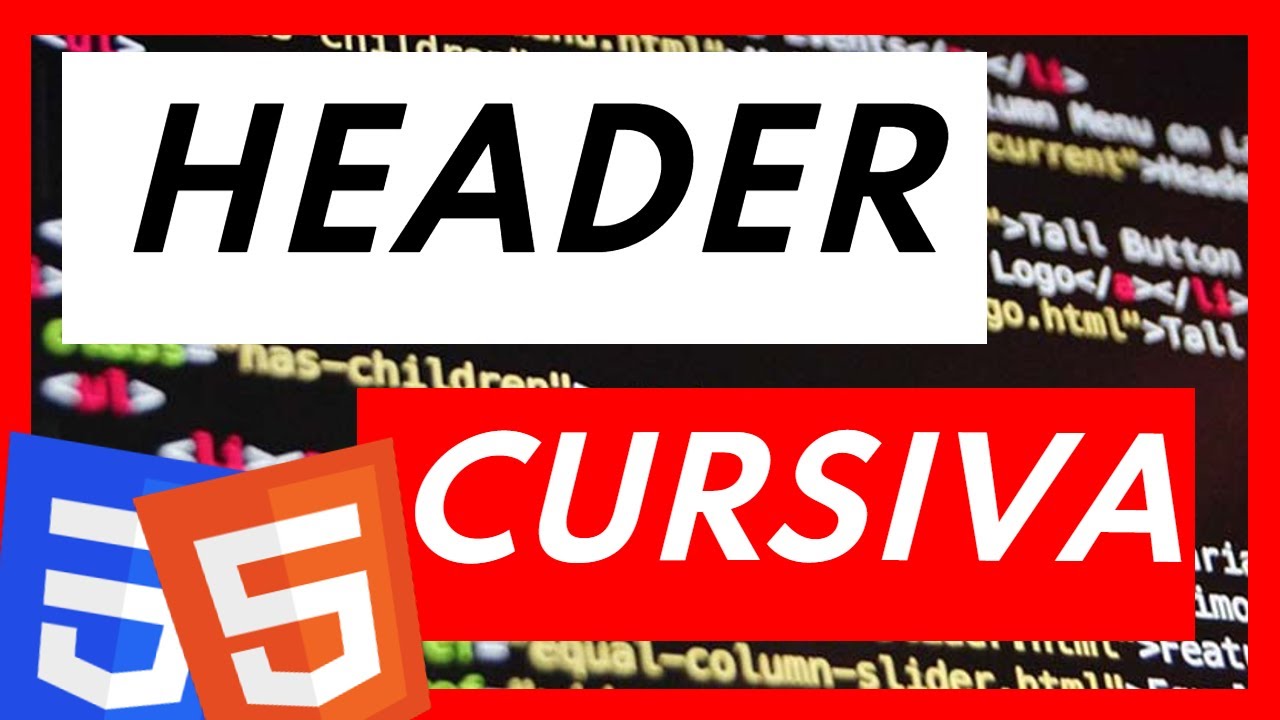 🔴Cómo Poner un ENCABEZADO en CURSIVA con HTML y CSS - YouTube