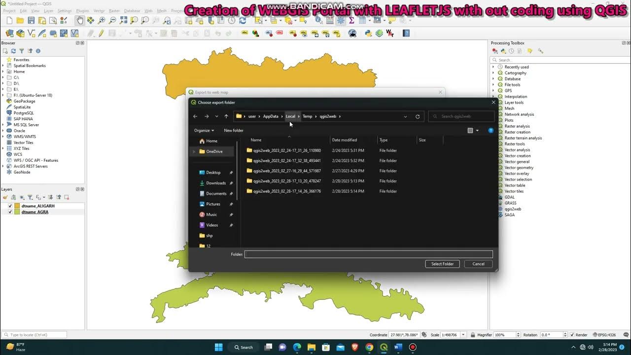 Lecture 15 Creation Of Webgis With Leafletjs 2023 02 28 17 Youtube