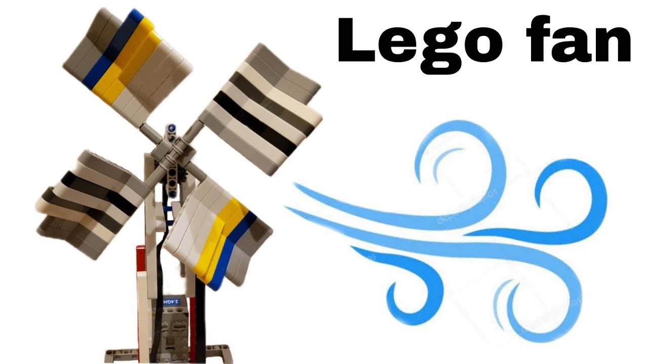 Powerful Lego technic fan - YouTube