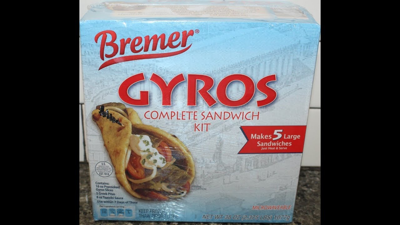 Bremer (ALDI) Gyros Complete Sandwich Kit Review - YouTube