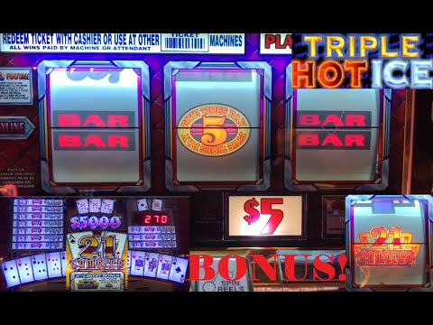 OLD SCHOOL HIGH LIMIT SLOTS: TRIPLE HOT ICE + FIVE TIMES PAY! 21 ...