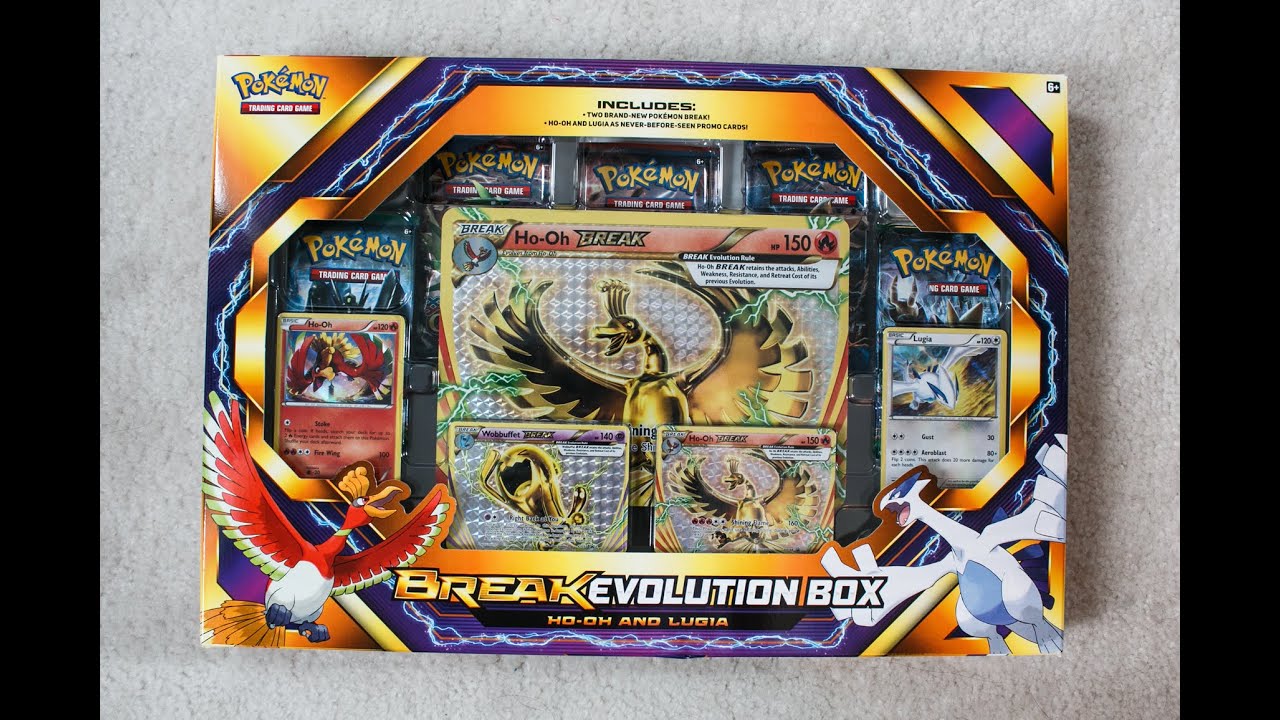 BREAK Evolution Box Ho-oh and Lugia! - YouTube