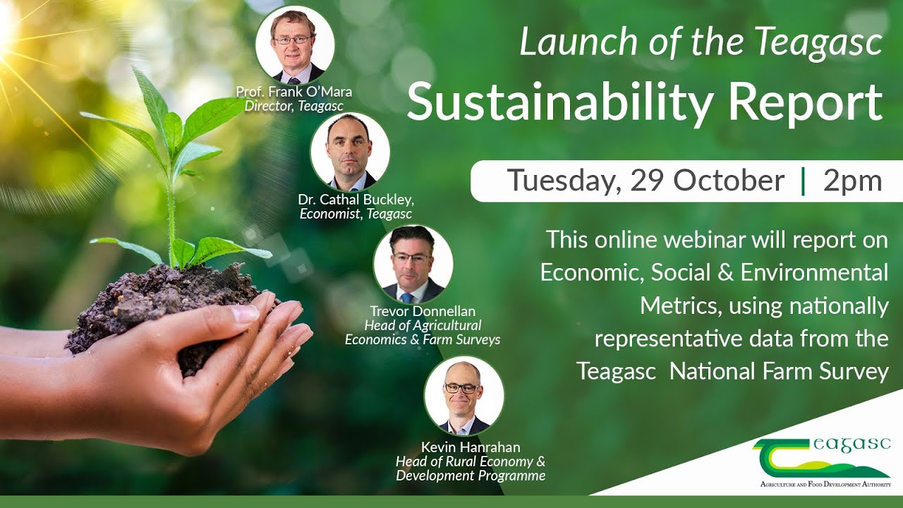 Launch of the Teagasc Sustainability Report 2023 - YouTube