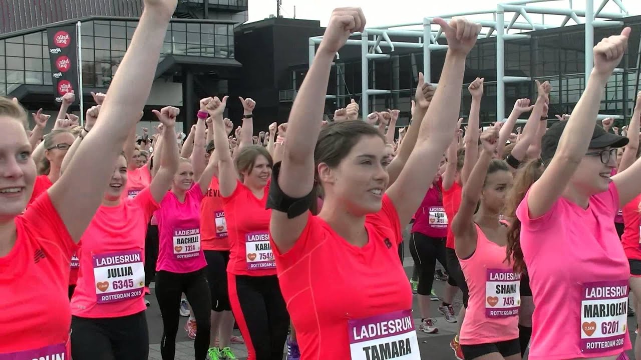Compilatie Grootste Ladies Run van Nederland Rotterdam 2015. - YouTube