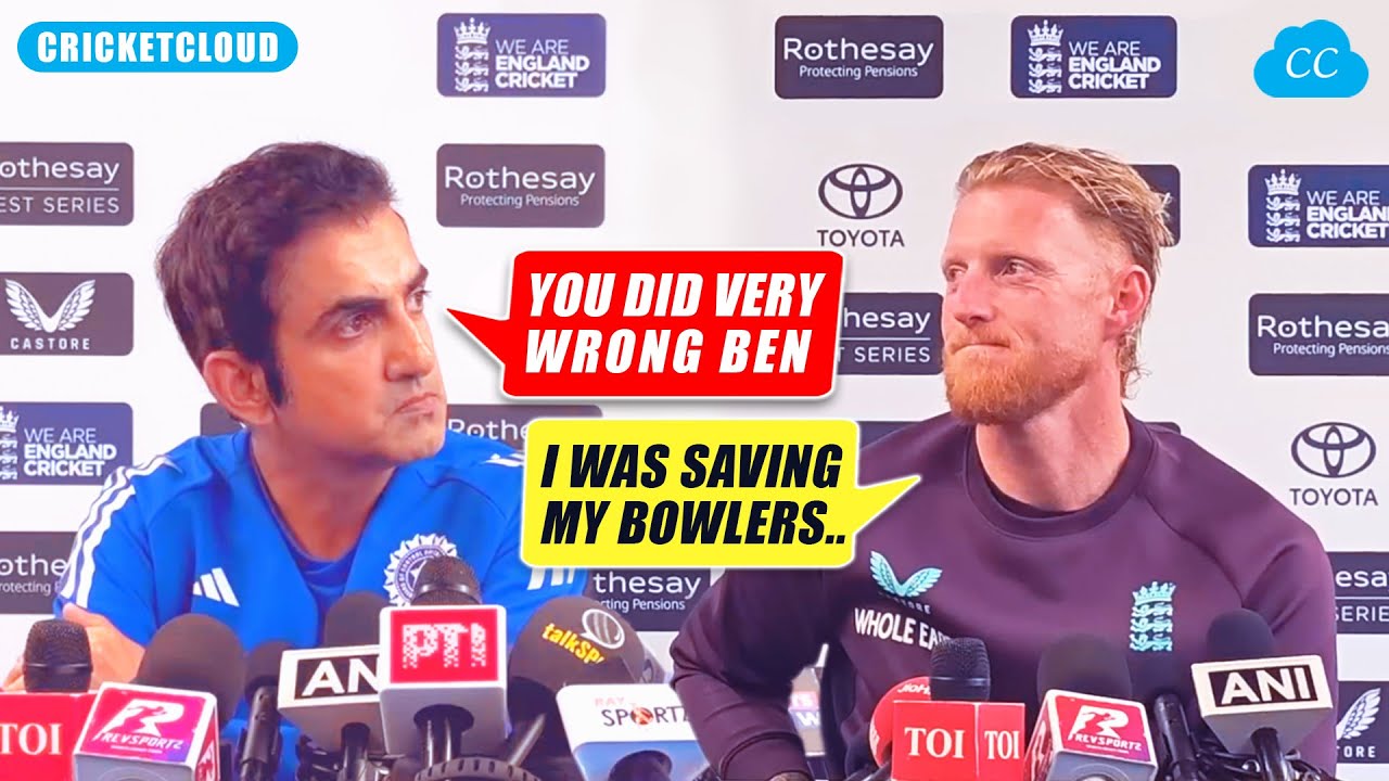 Gautam Gambhir's Brutal Reply to Ben Stokes HandShake Draw Controversy ...
