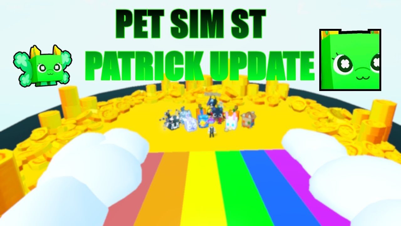 🔴 PET GIVEAWAYS! I Got 10 Huges! Pet Sim 99 St Patrick's Event! - YouTube