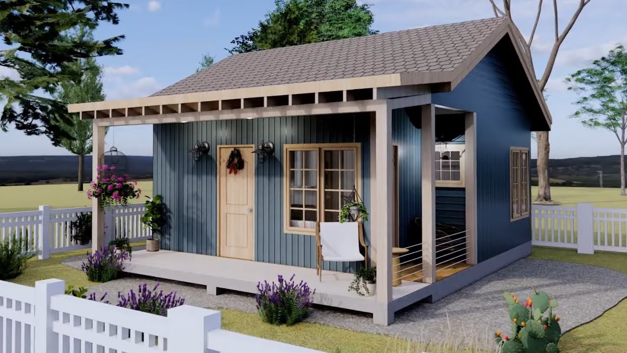 Amazing Cute Tiny Home Design Idea with Nice Floor Plan - YouTube