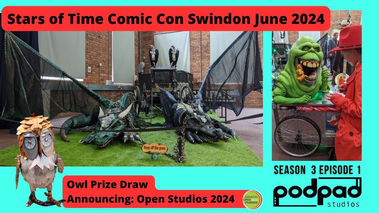 Stars of Time Swindon Comic Con June 2024, STEAM Museum of GWR. Owl ...