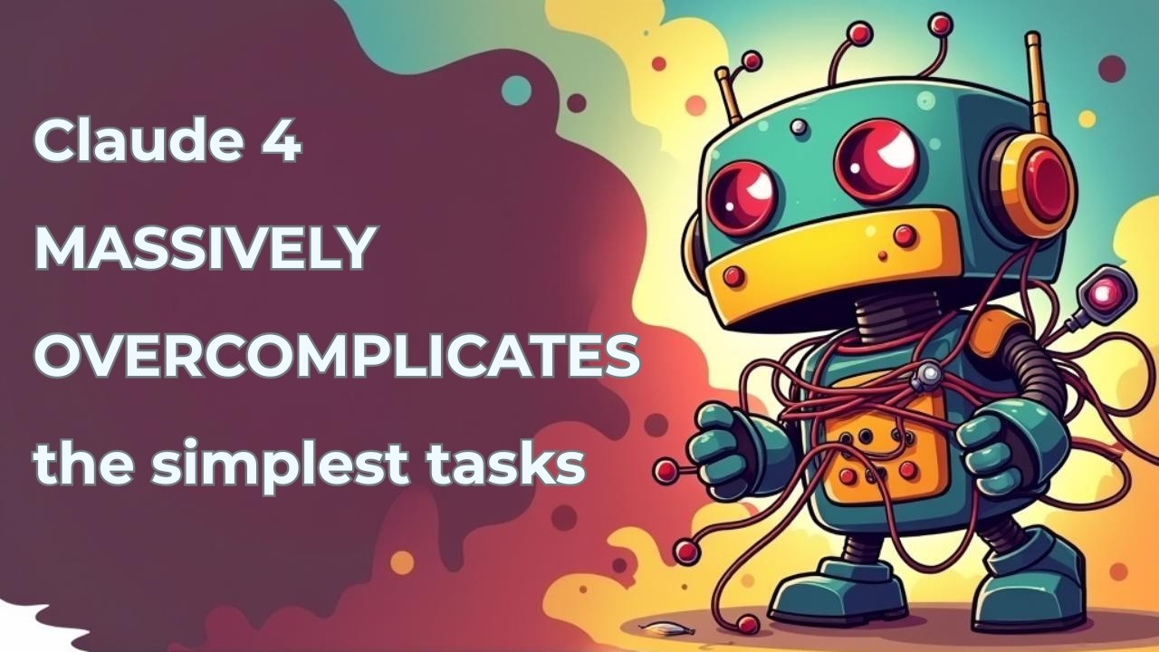 Claude 4 OVERCOMPLICATES the SIMPLEST of tasks - YouTube