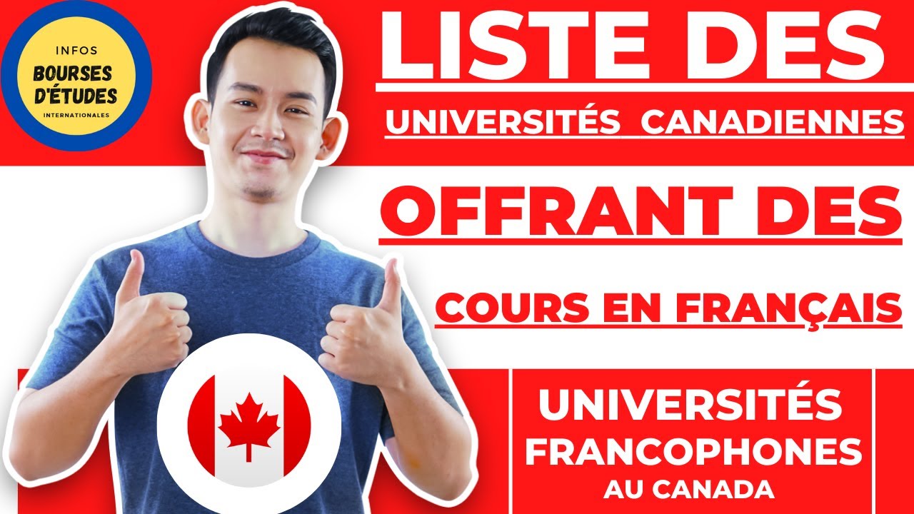 ÉTUDIER EN FRANÇAIS AU CANADA | LISTE DES UNIVERSITÉS FRANCOPHONES AU ...