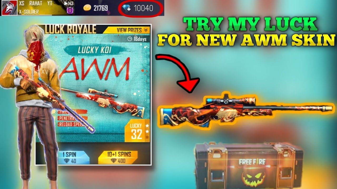Garena Free Fire New Awm Skin || New Weapon Royal || Gaming Rahat YT ...