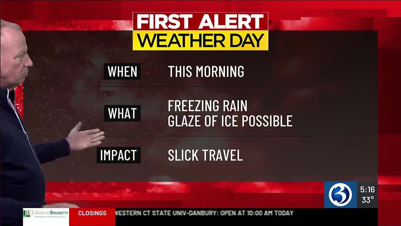 FORECAST: A First Alert Weather Day as an icy mix could impact some ...