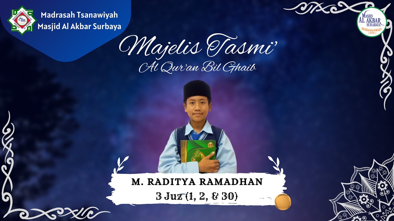 Tasmi' 3 Juz | M. Raditya Ramadhan | VIII - RAY | TA 2024 - 2025 - YouTube