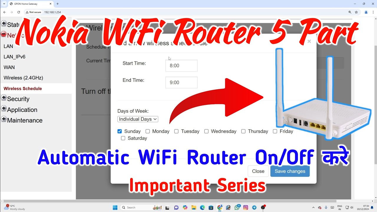 Part 4 Nokia WiFi Router Series 2025 📸 || Wirless Schedule Nokia WiFi ...