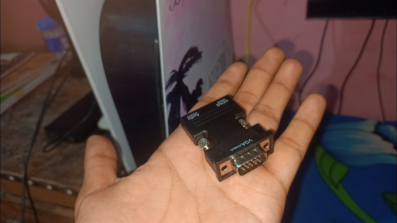 HDMI to vga adaptor for ps4 and ps5 - YouTube