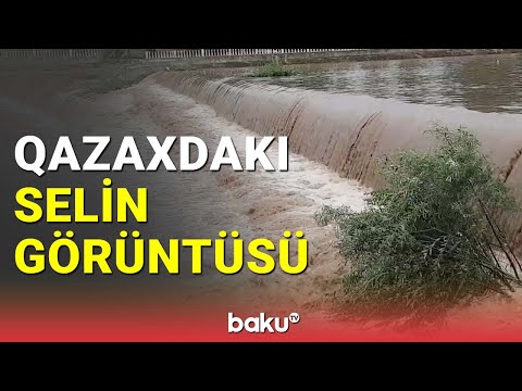 Qazaxda Coqazçaydan sel keçib