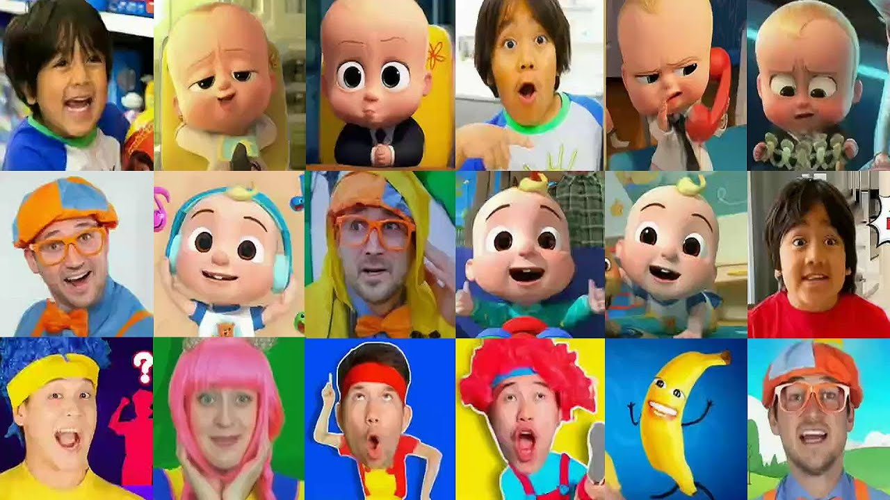 Ryan’s World & Boss Baby & Blippi & Cocomelon & D Billions - KulikiTaka ...