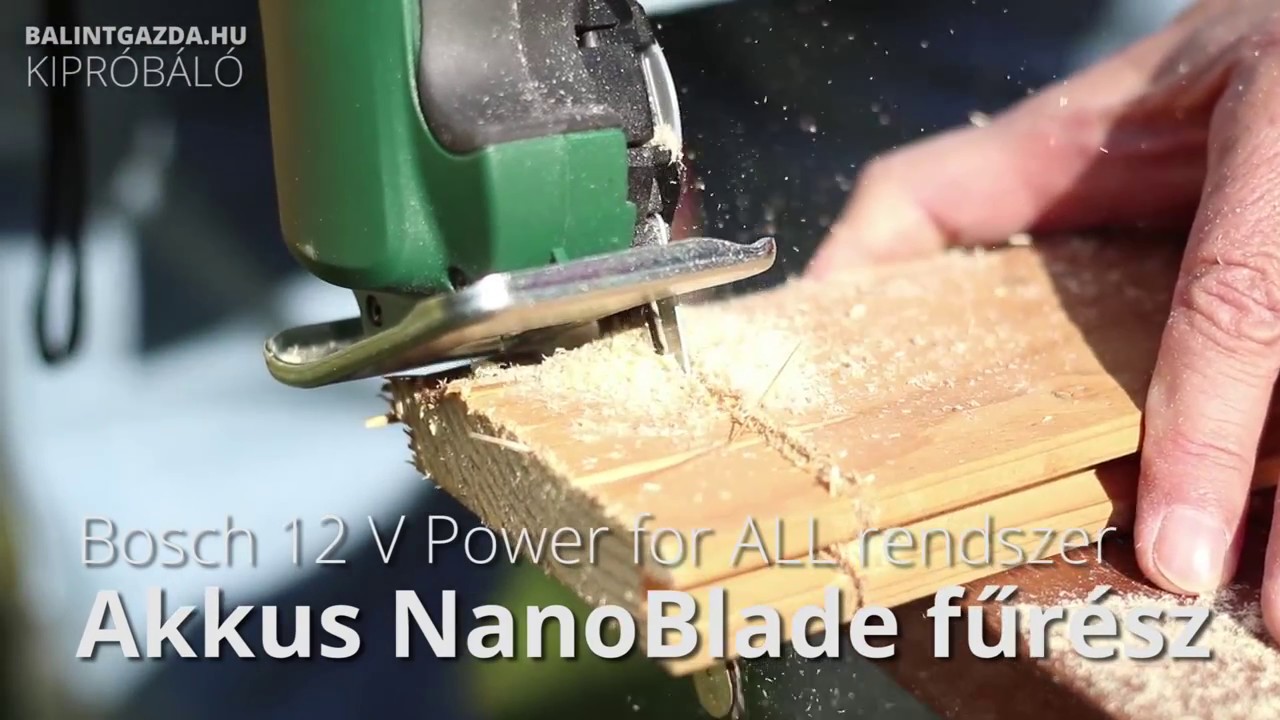 Bosch EasyCut 12 - Akkus NanoBlade fűrész - YouTube