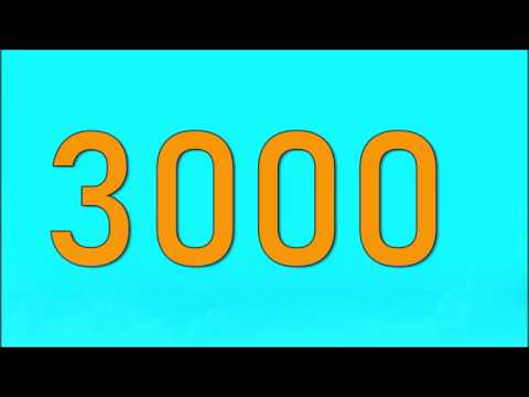 Numbers 1 to 3000