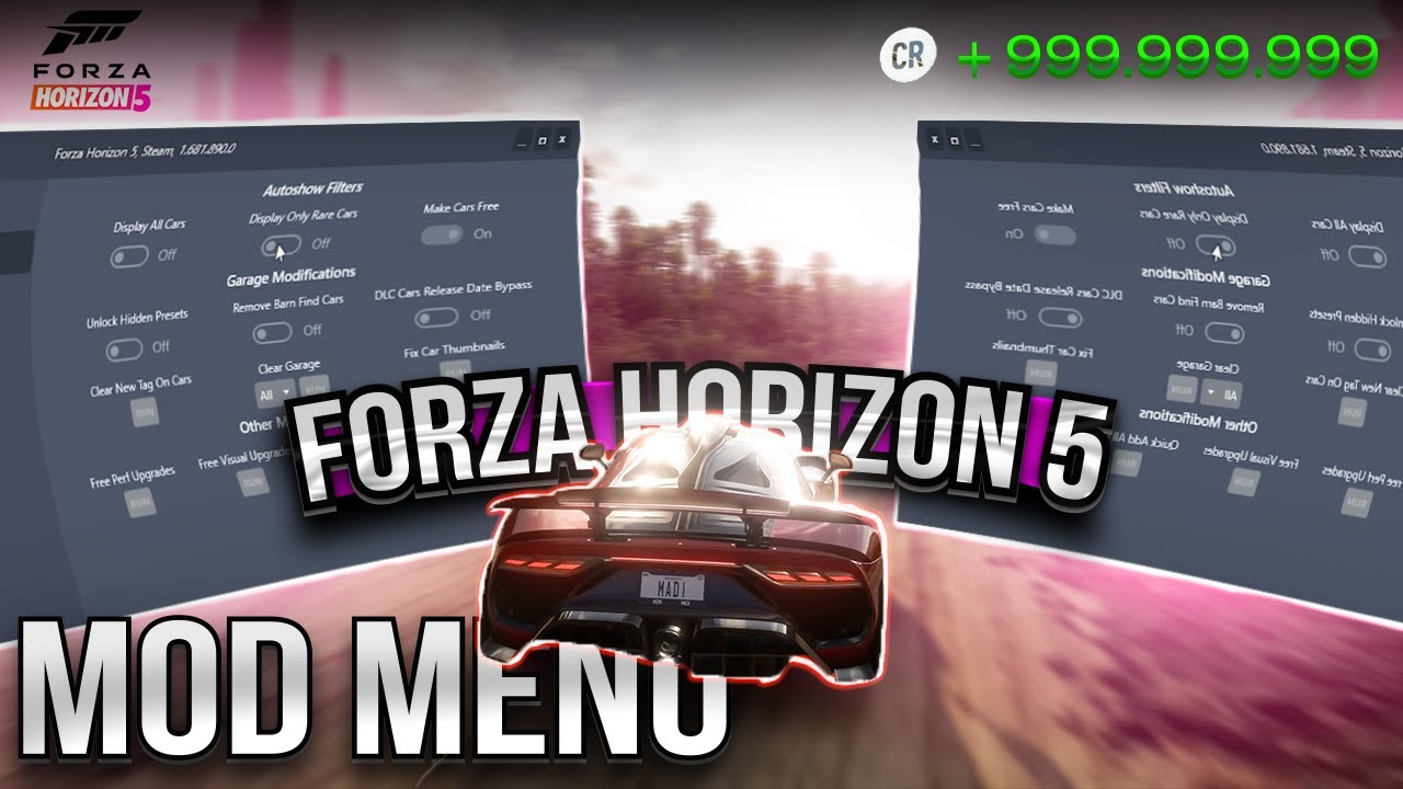 FORZA HORIZON 5 FREE MOD MENU - [AIO Hack Menu] | FH 5 Glitch | Unlock ...
