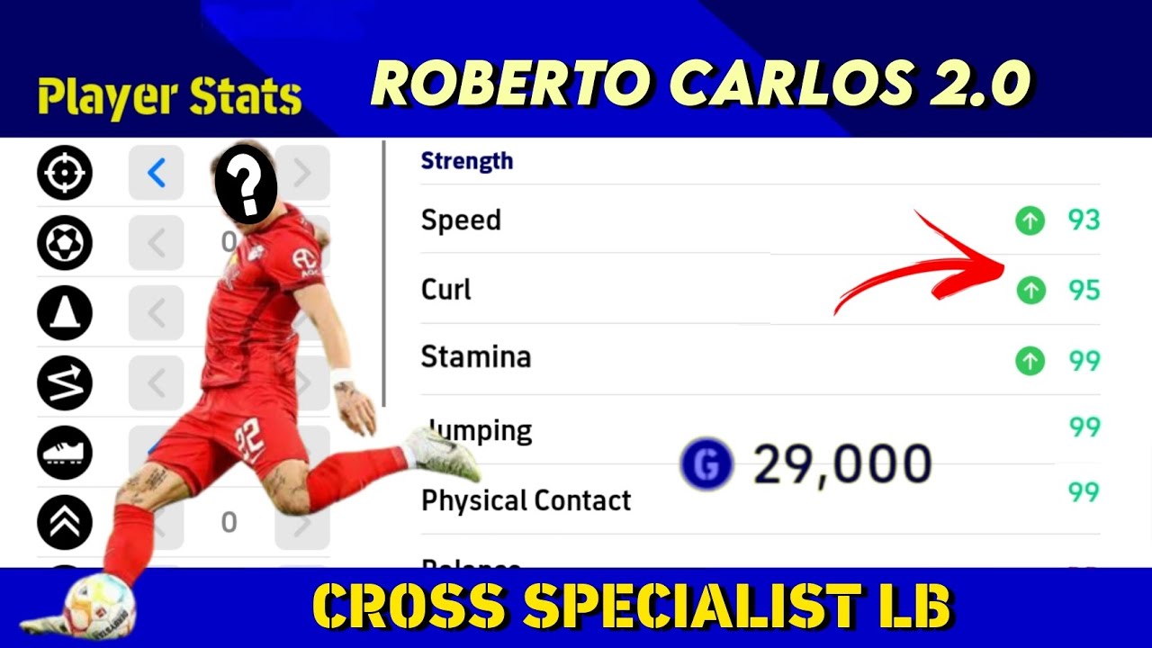 95 Curl, 93 Speed 🔥 - Cross Specialist LB in 29,000 GP | eFootball 2023 ...