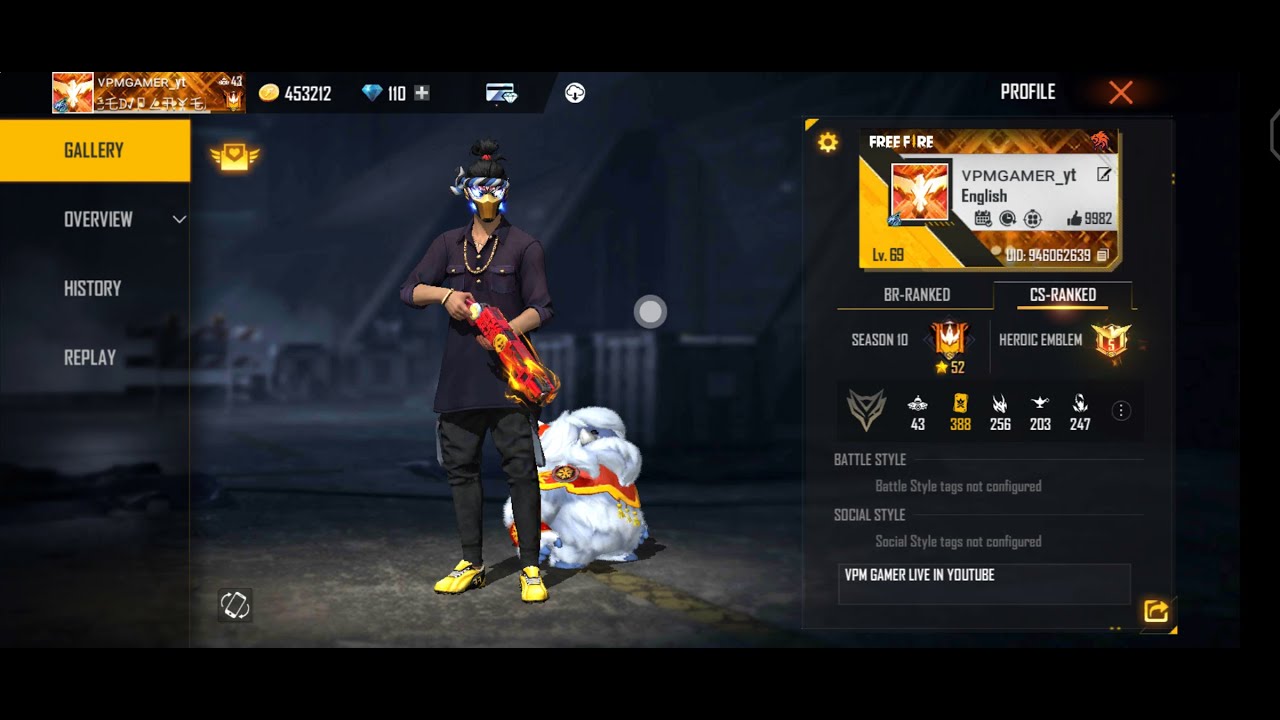 VPM GAMER LIVE IN FREE FIRE : 😍WAY TO 1 K stream | Playing Solo ...