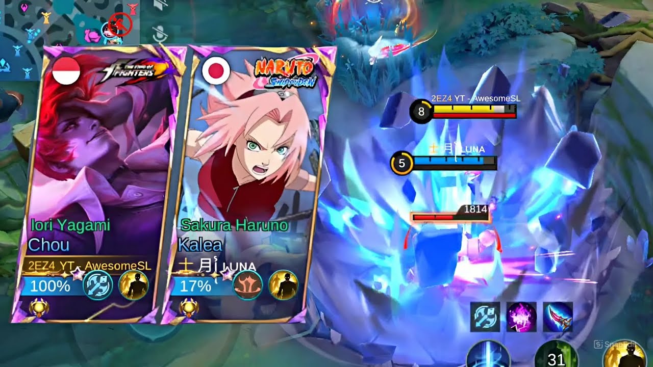 IORI YAGAMI + SAKURA HARUNO = EASY WIN 💀 MLBB | CHOU GAMEPLAY ⚡ - YouTube