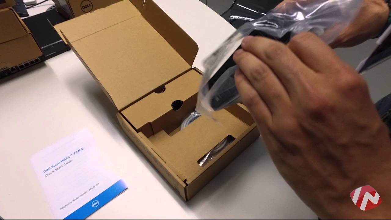 Unboxing Dell SonicWall TZ 400 - YouTube