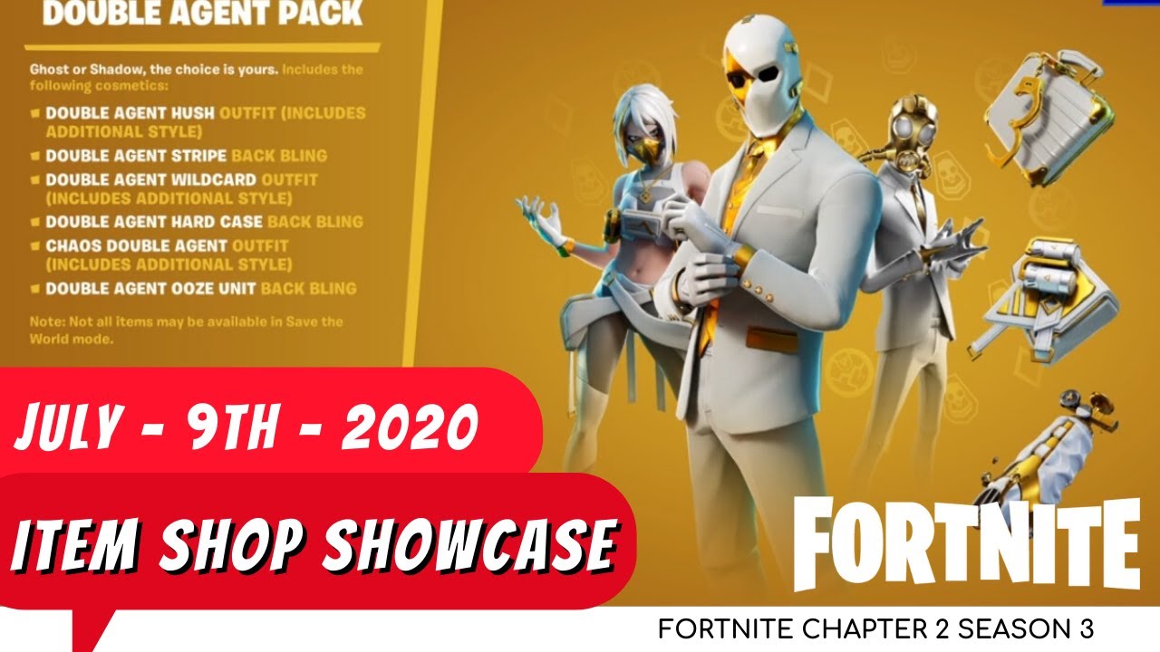 Fortnite Item Shop *NEW* Double Agent Pack! [July 9th, 2020] (Fortnite ...