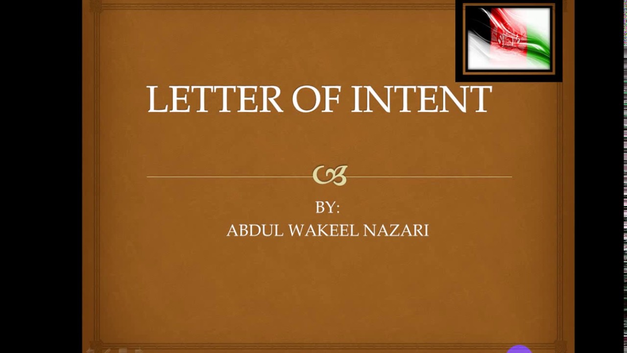 WRITING TIPS: HOW TO WRITE LETTER OF INTENT - YouTube