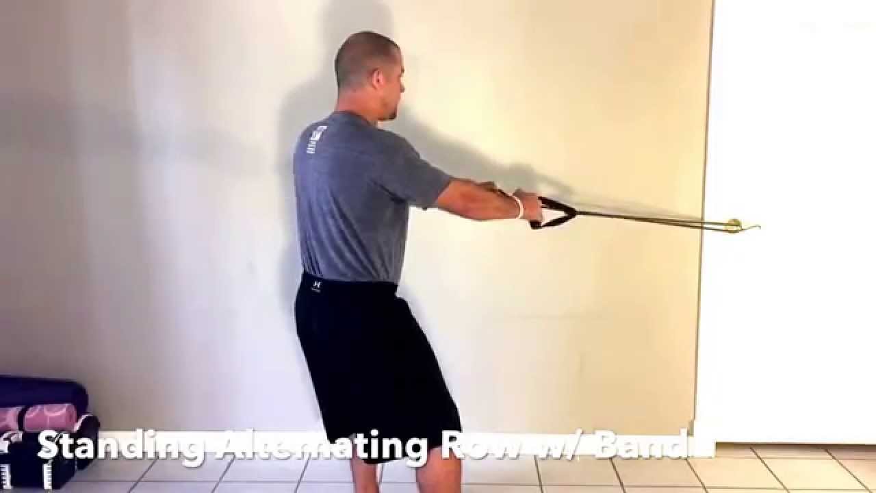 Standing Alternating Row w/ Band - YouTube
