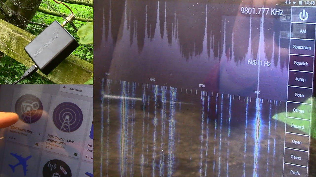 SDR Touch demo on Android device using SDRplay RSP - YouTube