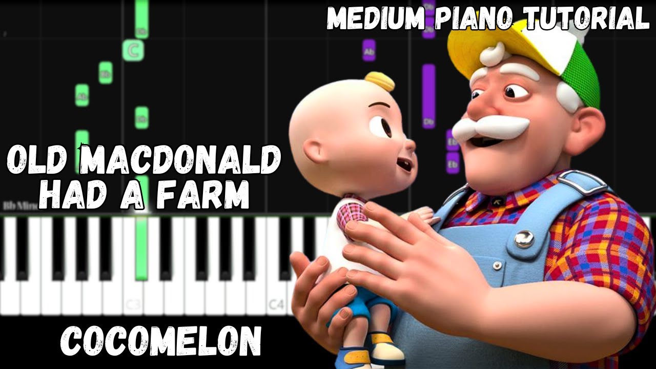 Old MacDonald Had a Farm (Medium Piano Tutorial) - YouTube
