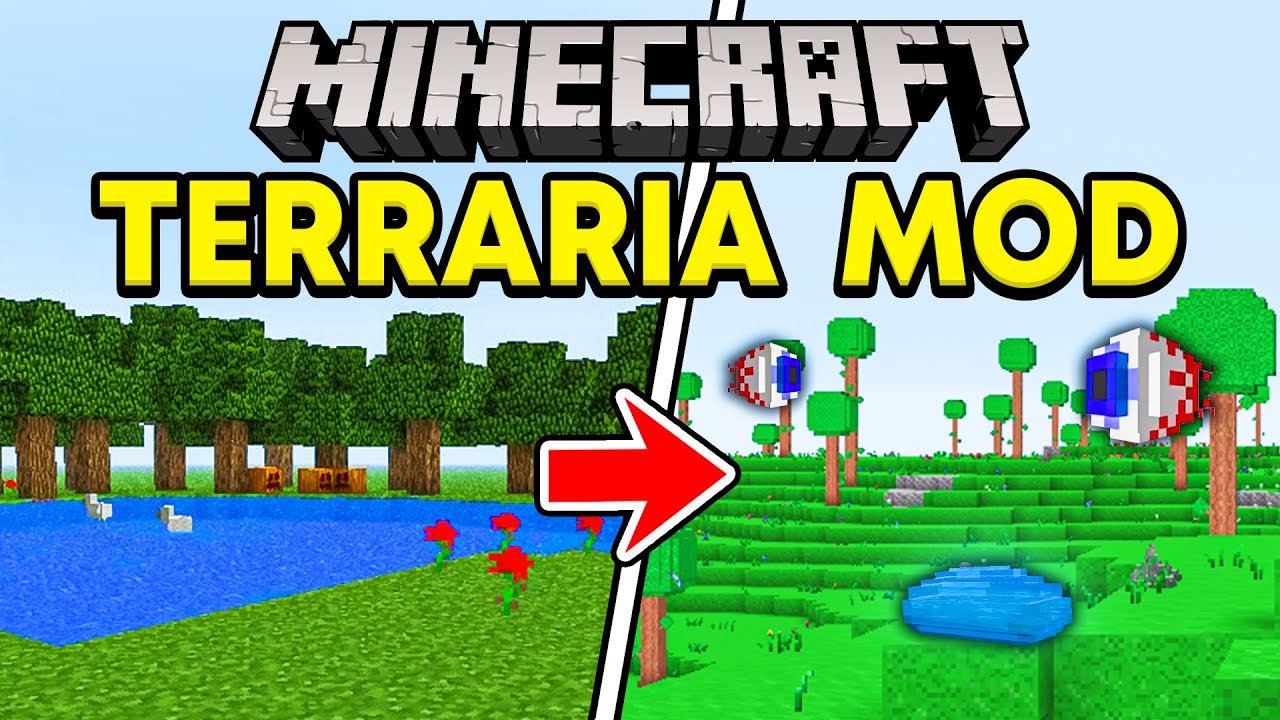 This Mod Turns Minecraft Into A 3D Terraria - YouTube