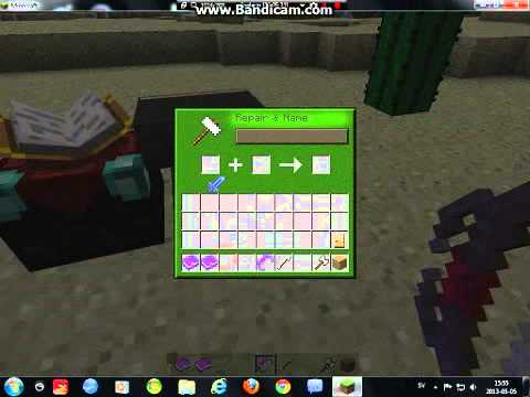 How to enchant and rename items in minecraft - YouTube