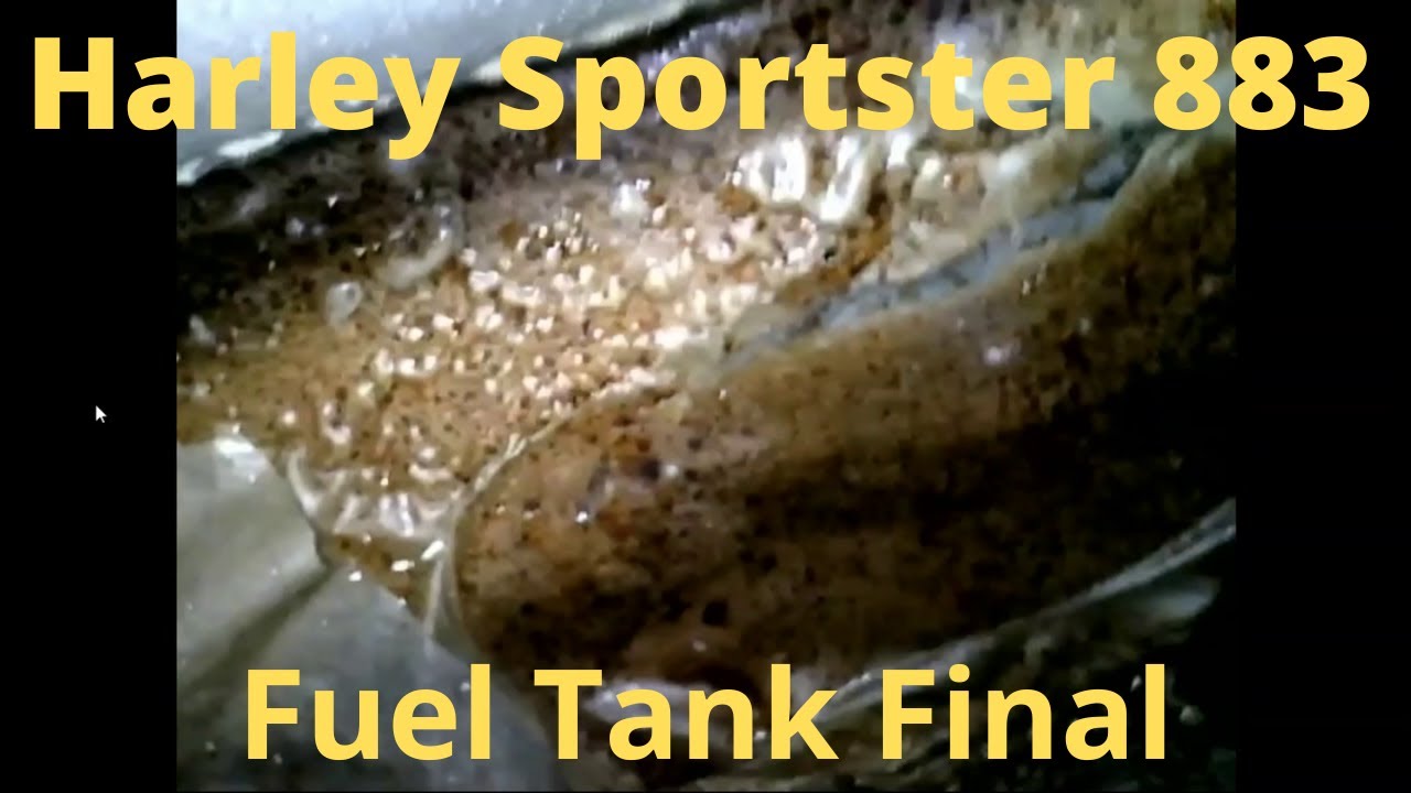 Harley Davidson Sportster 883 Fuel Tank Rust (Final) - YouTube