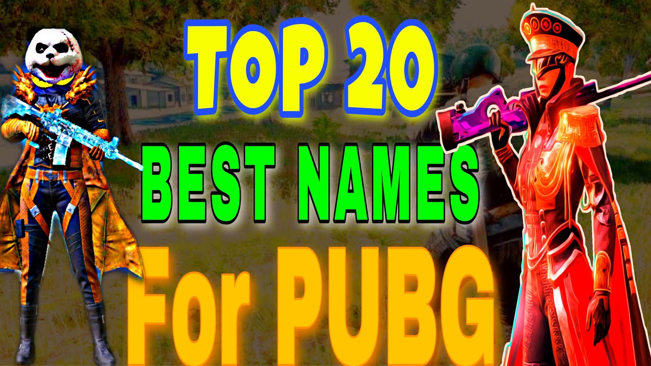 Best Usernames for pubg players | Top Best Names ideas For PUBG MOBILE ...