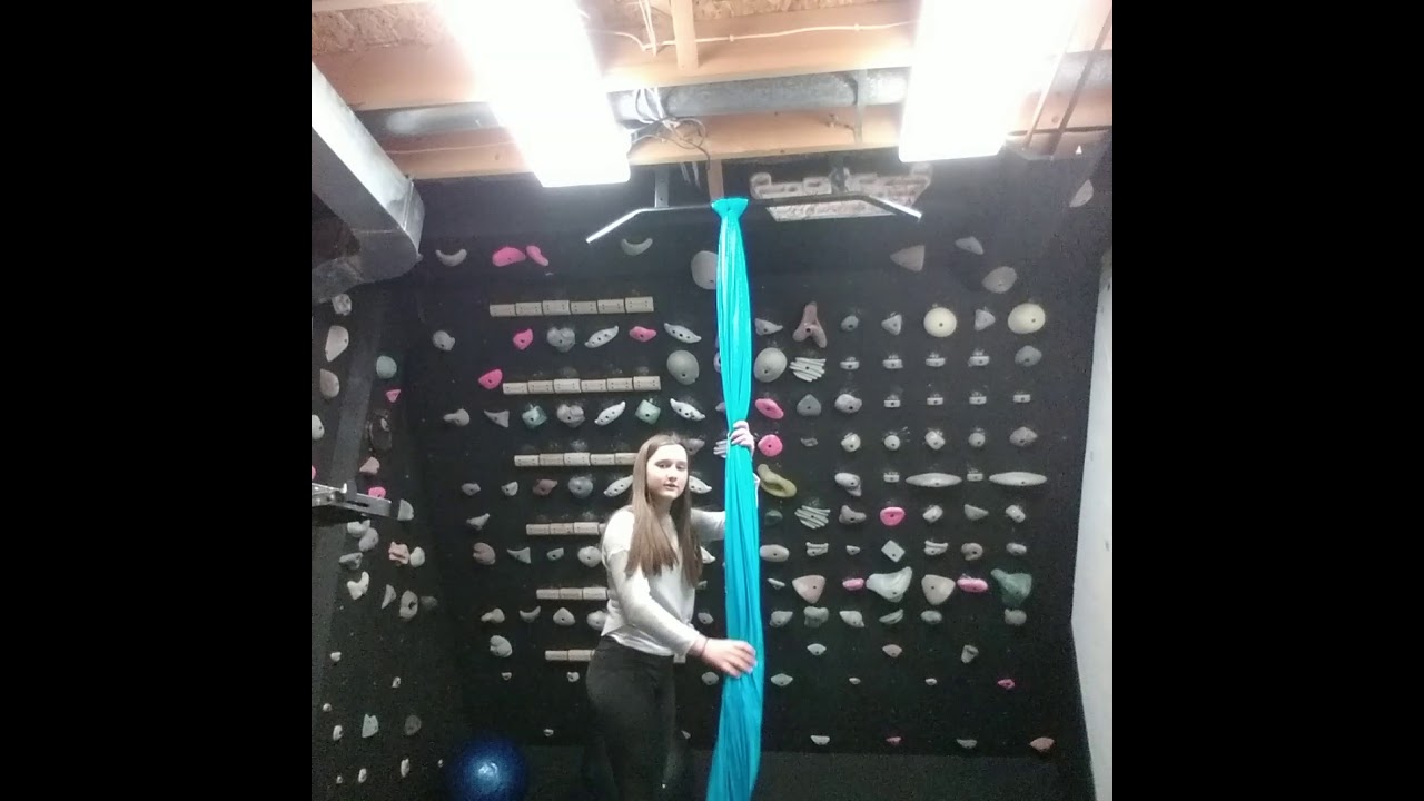 aerial silks foot lock for beginners - YouTube