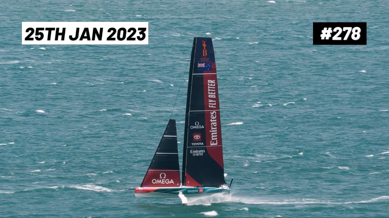 ETNZ Heading Out Of The Harbour In A Stiff Breeze | 25th Jan 2023 | Ep ...