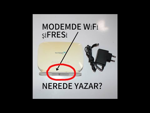 WİFİ'YE BAĞLANMAK İÇİN GEREKEN İNTERNET ŞİFRESİ MODEMİN NERESİNDE YAZAR ? #modem #internet #wifi