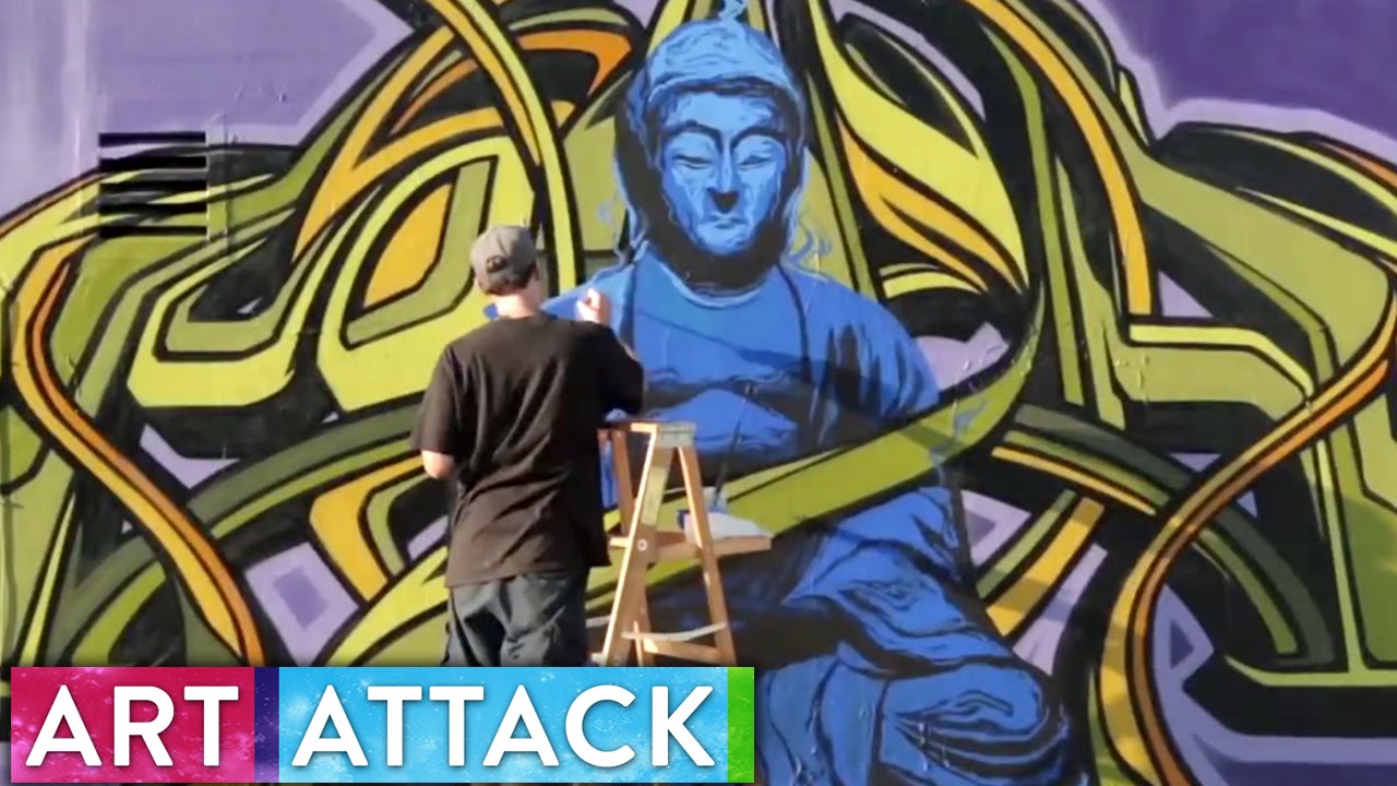 AWAKENINGS Timelapse Mural by Eric Skotnes | Art Attack - YouTube