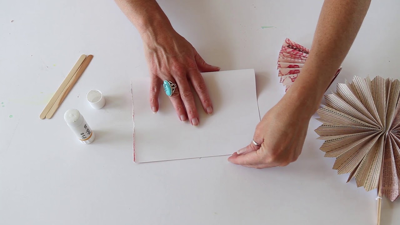 Paper Fan - Art Activity - YouTube