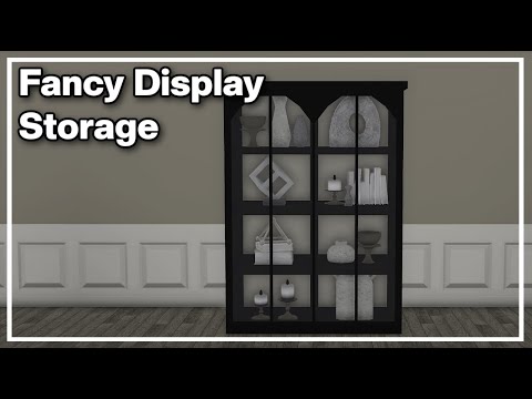 Fancy Display Storage BUILD HACK - Bloxburg - YouTube